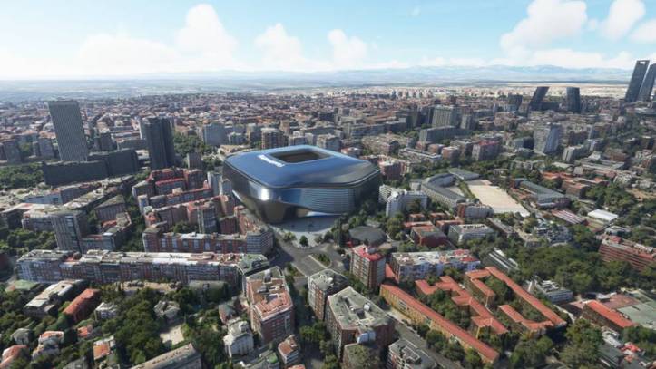 Incredible aerial simulation of the New Santiago Bernabeu ...