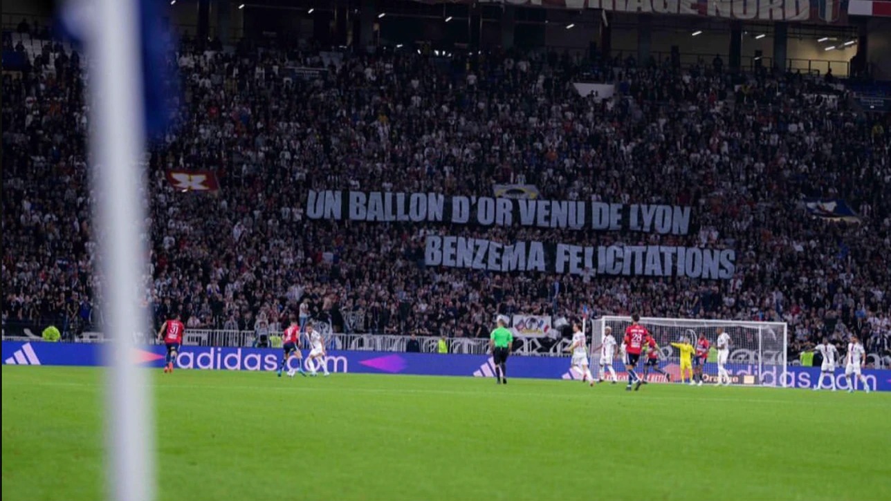 The beautiful tribute of Lyon to Benzema | Madridistanews.com
