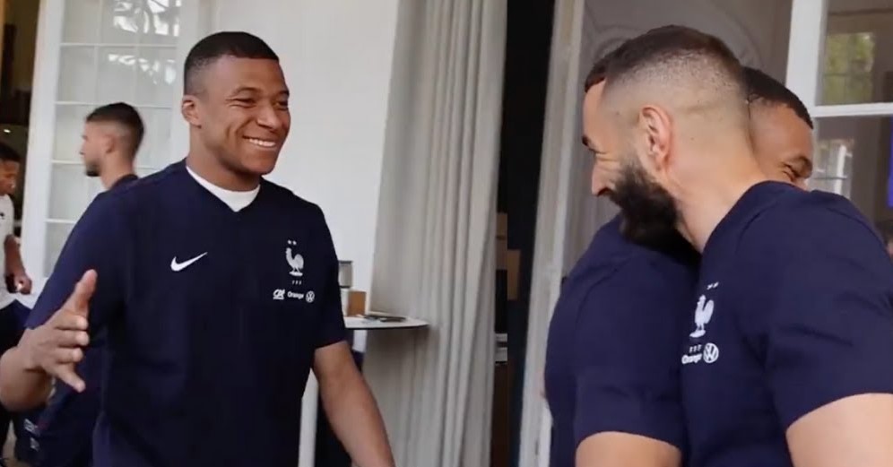 Benzema meets Mbappe at the French national team camp | Madridistanews.com
