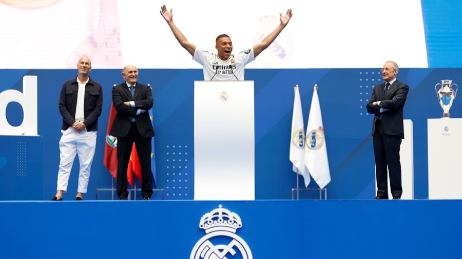 Kylian Mbappe's presentation at Santiago Bernabeu | Madridistanews.com
