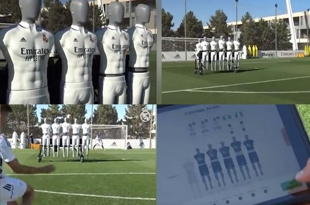 A new technology to practice free kicks at Real Madrid training ...