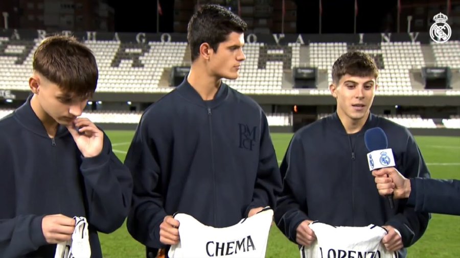 Real Madrid youth players celebrate dream first-team debut ...