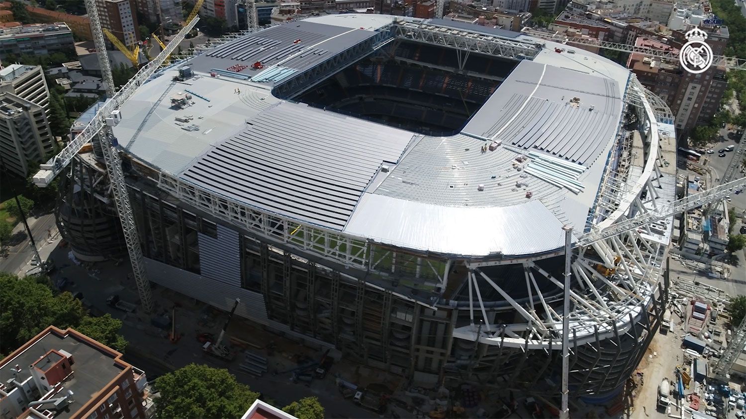 Espectacular vídeo con drone de las obras del Bernabéu | Madridistanews.com