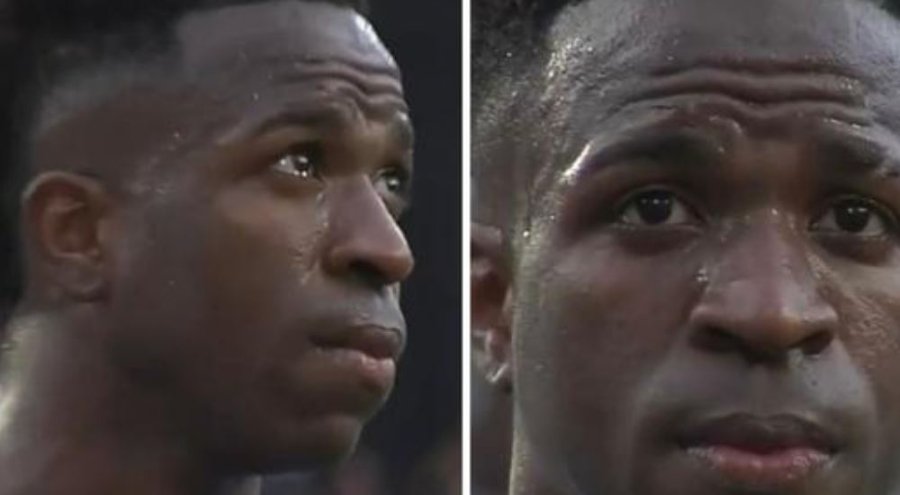 The hardest moment when Vinicius breaks down and cries after receiving ...