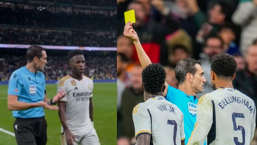 The viral conversation between Vinicius and Munuera at the end of Rayo ...